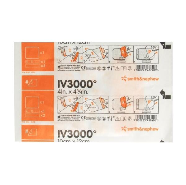 Smith & Nephew Opsite IV 3000 Apósito Transparente De Catéter Estéril ...